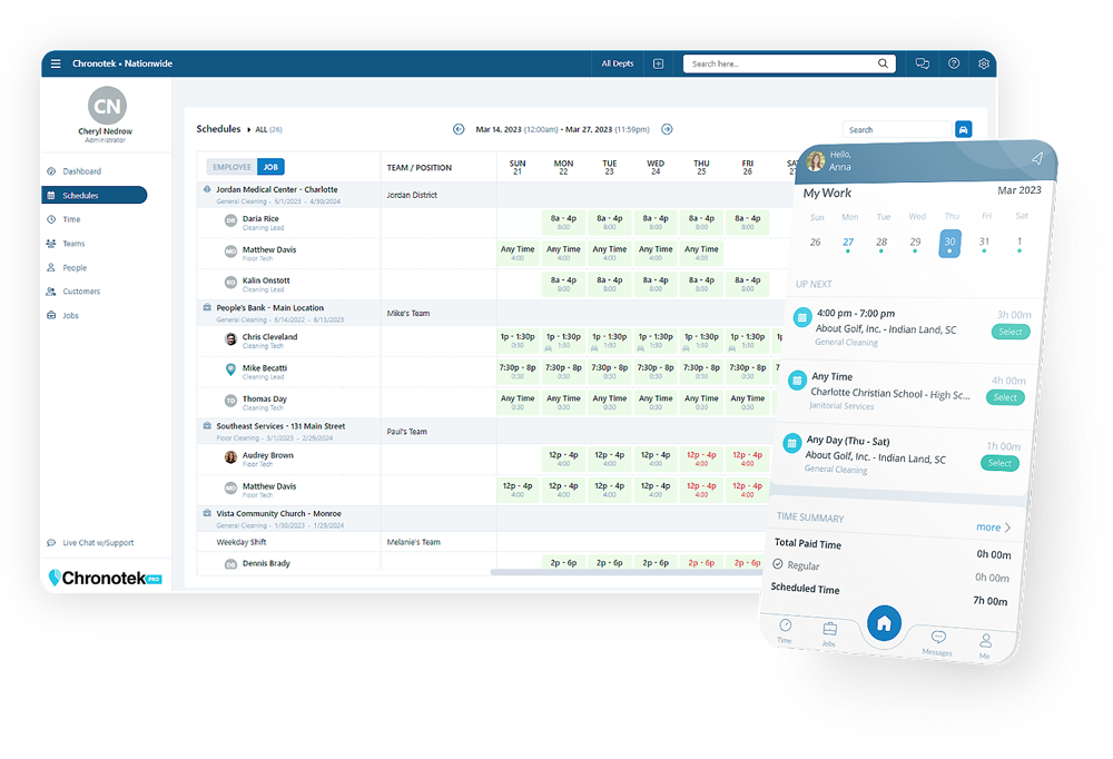 GPS Time Clock - Smart Time Tracking | Chronotek Pro