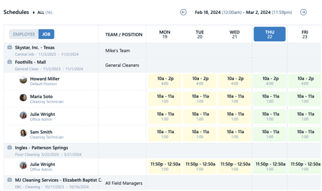 Janitorial Software | Time Tracking & Management for Cleaning Companies | Chronotek Pro