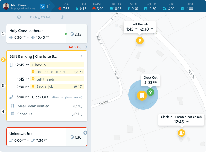 Easy To Use IVR or Time Clock App With GPS - Smart Tracks™ | Chronotek